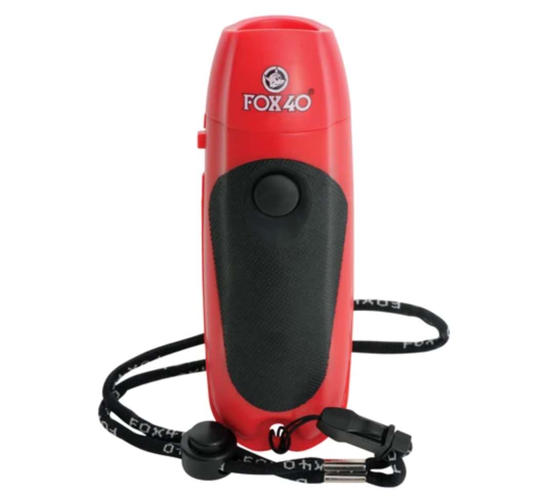 FOX40 Red Hand-Held Hockey Referee Electronic Whistle – Hockey Ref Shop